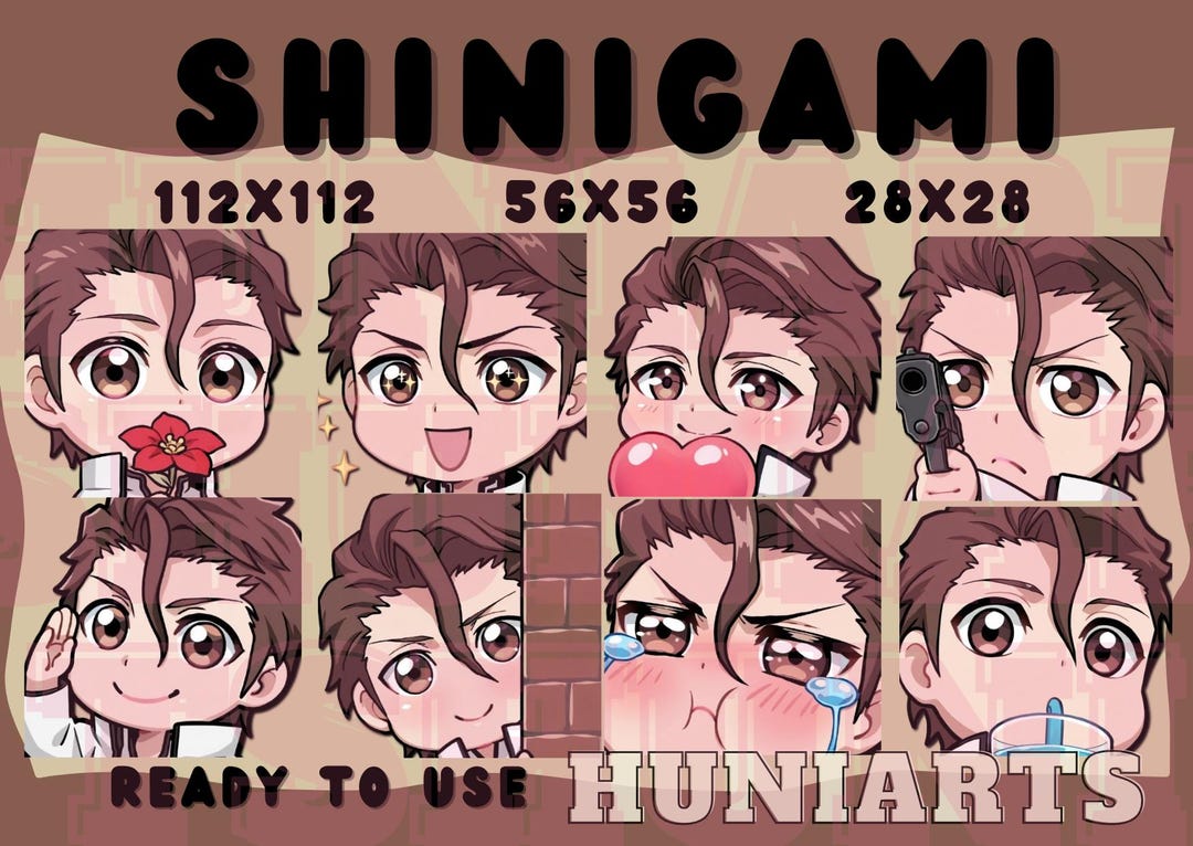 Shinigami Emote,brown Hair Boy Emote,shinigami Emote,shinigami Emote ...