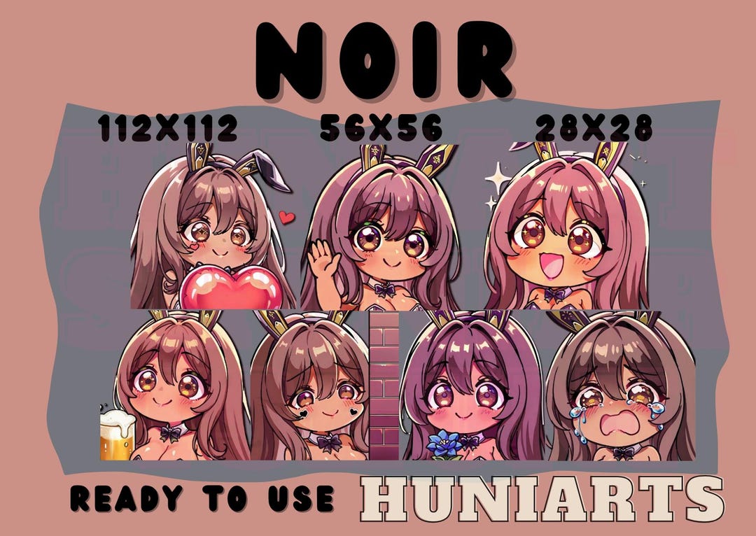 Nikke Noir Emotes, Nikke Noir, Nikke Emotes, Nikke Noir Emote Set Anime ...
