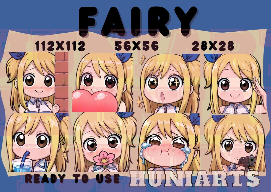 Fairy Anime Emote,anime Blonde Hair Girl,lucy Emote,lucy Emotes,fairy ...