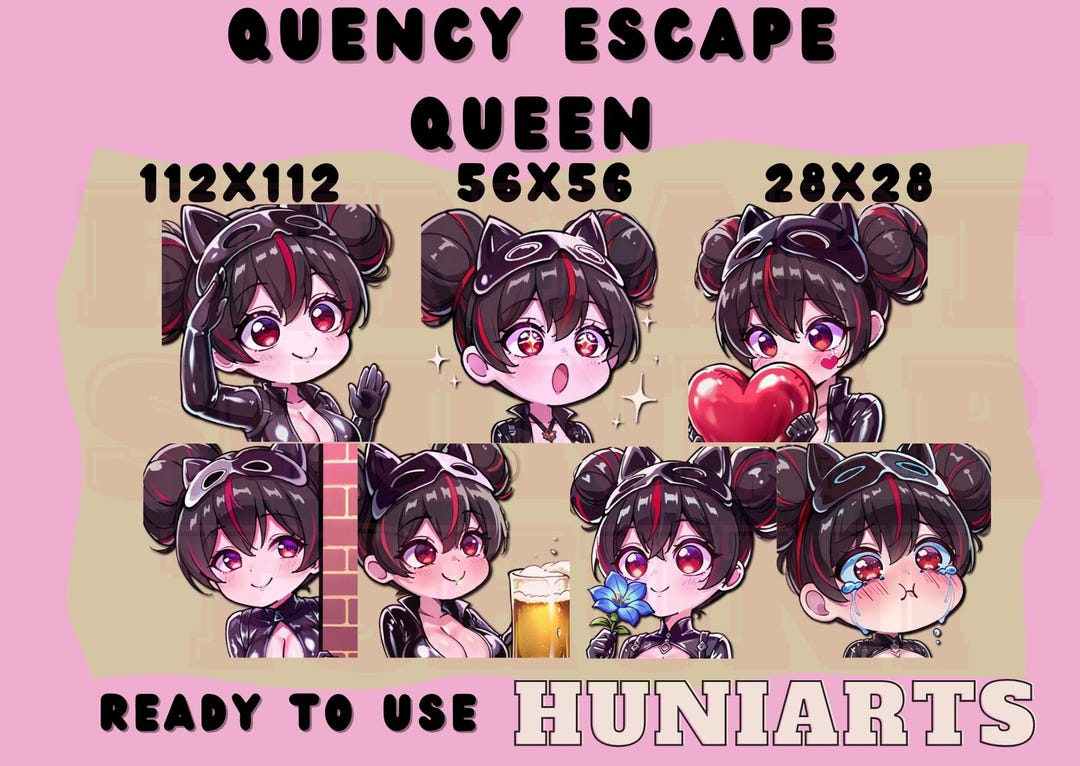 Nikke Quency Escape Queen Emotes, Quency Escape Queen, Nikke Quency ...