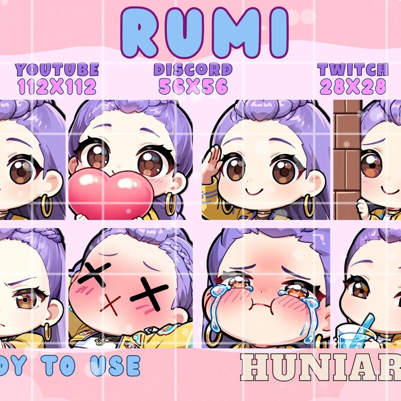 K Pop Demon Hunters Stickers KPOP Demon Hunters Sticker, KPOP Demon ...