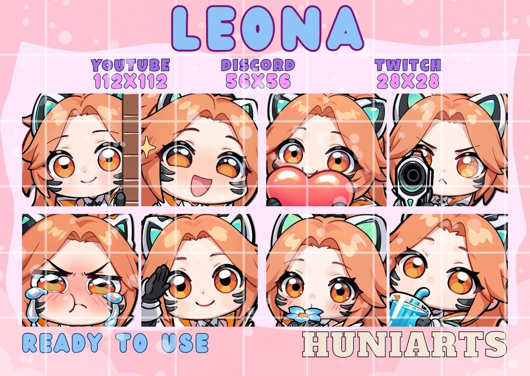 League of Legends Leona Emote | Battle Lion Chibi Anime Discord ...