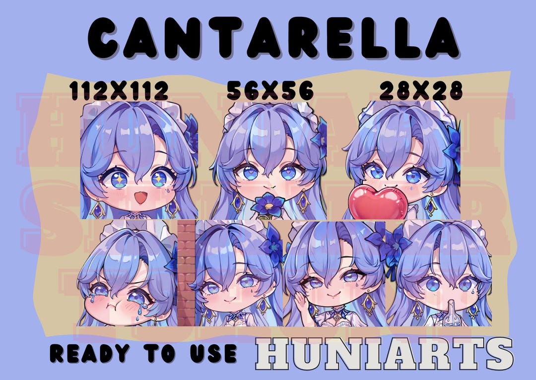 Wuthering Waves Cantarella Emotes,wuwa Cantarella Anime Emote,chibi ...