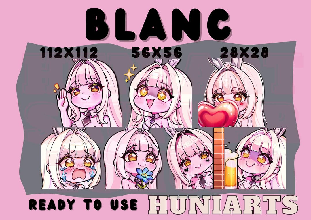Nikke Blanc Emotes, Nikke Blanc, Nikke Emotes, Nikke Blanc Emote Set ...