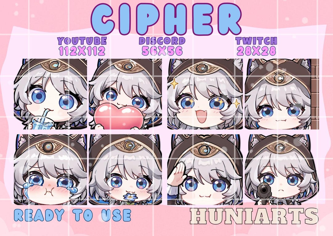 Honkai Star Rail Cipher Emotes, Cipher Emote, Cipher , Cipher Anime ...
