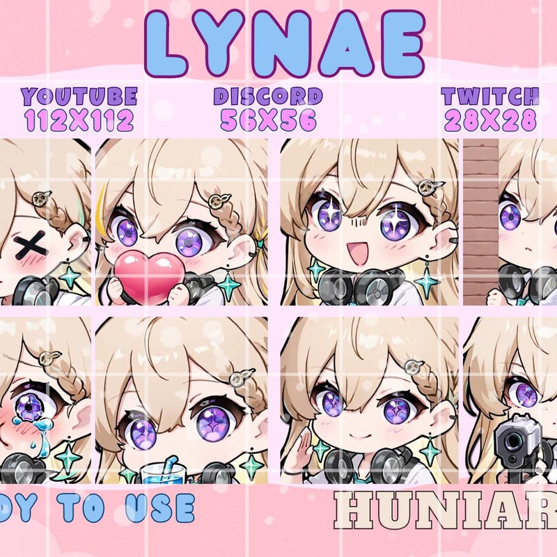 Girl vtuber emotes - Etsy.de