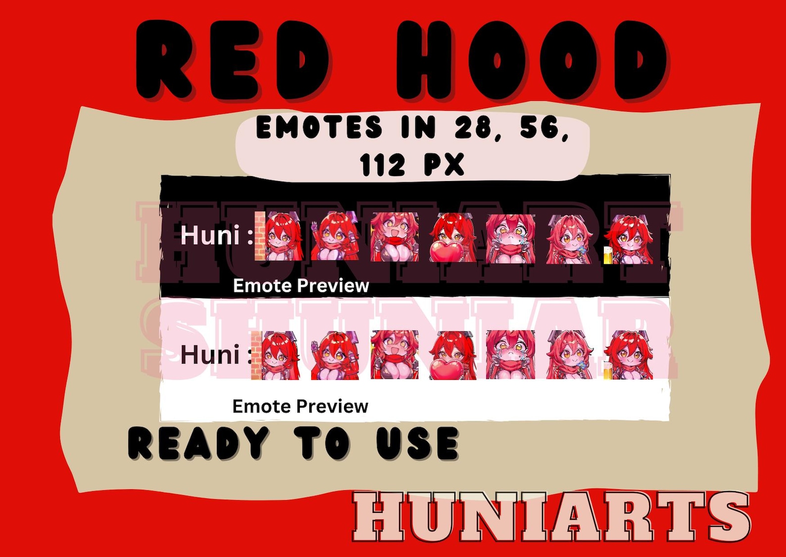 Nikke Red Hood Emotes, Nikke Red Hood, Nikke Red Hood Emote Set Anime ...