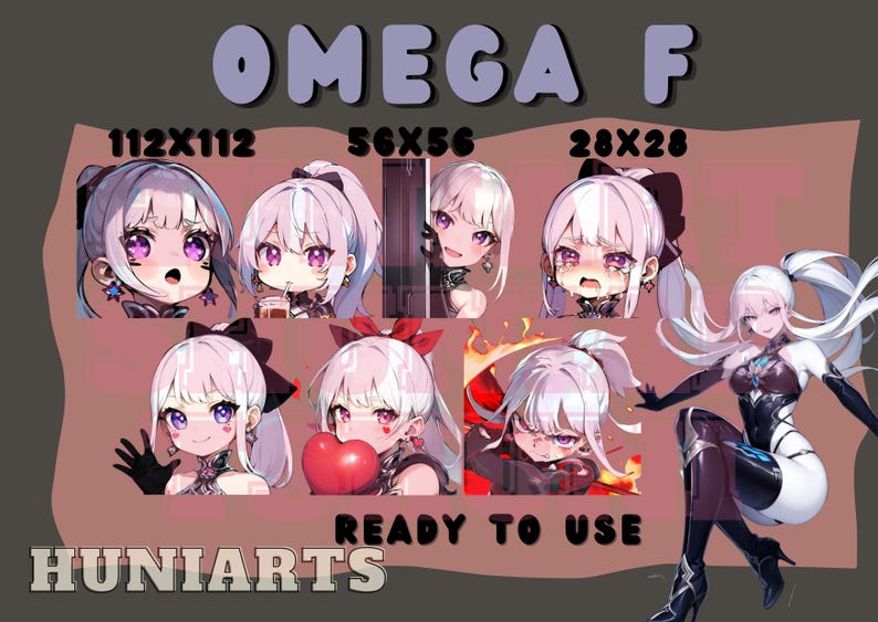 Final Fantasy Online XIV - Omega F Emote Set Anime Emotes, Discord ...