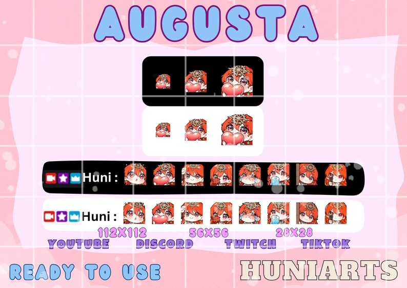Wuthering Waves Augusta Emote ,augusta Emote,ww Augusta Anime Emote ...
