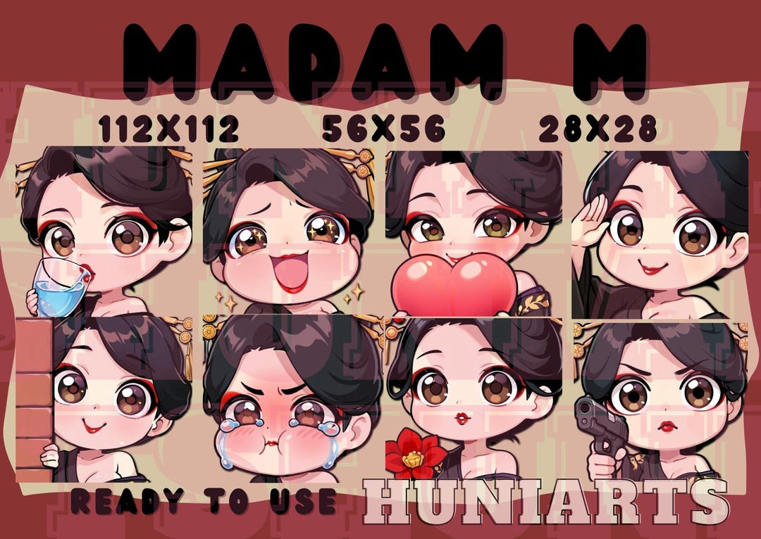Final Fantasy 7 VII Rebirth Madam M Emote Set,madam M Emote,final ...