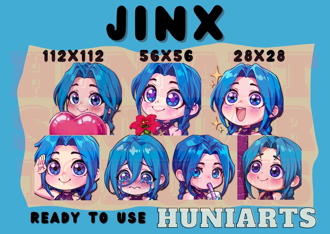 Arcane Jinx Emotes, Arcane Jinx, League of Legends, Jinx, Lol Jinx ...