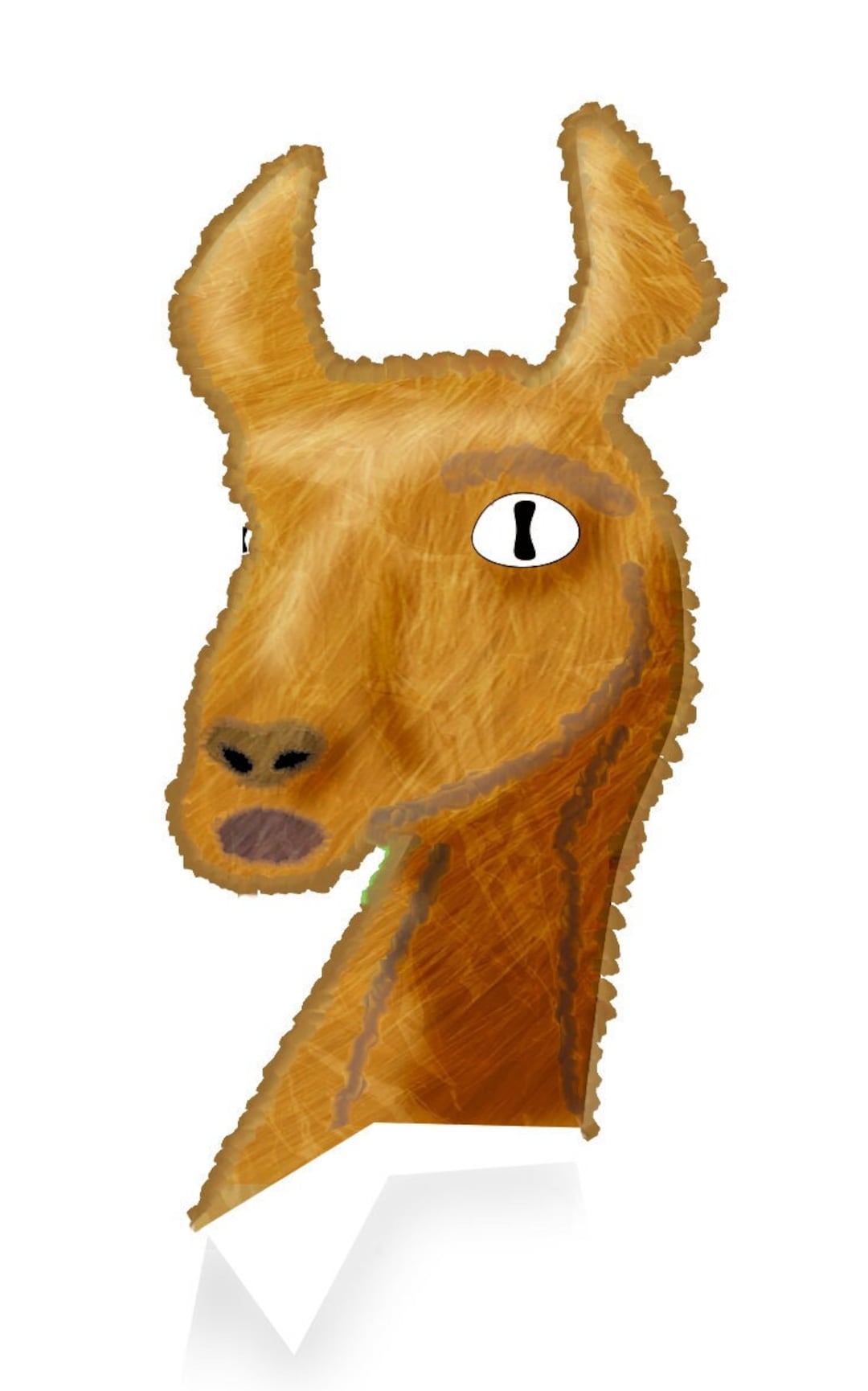 Llama in a Lab Coat Sticker - Etsy