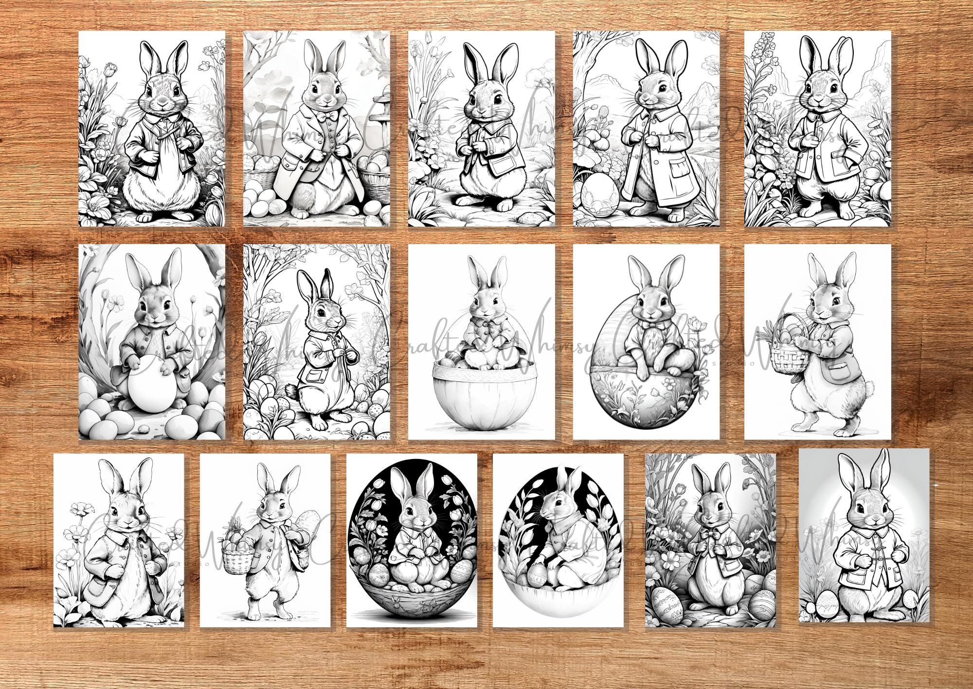 Peter Rabbit Easter Coloring Pages 16 Printable Pages for Bunny ...