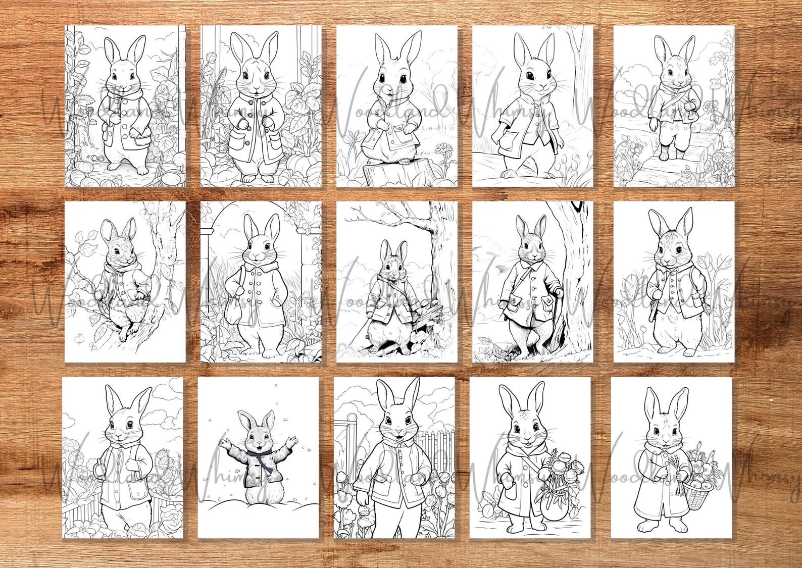 Peter Rabbit Coloring Pages 24 Printable Pages for Bunny Coloring ...
