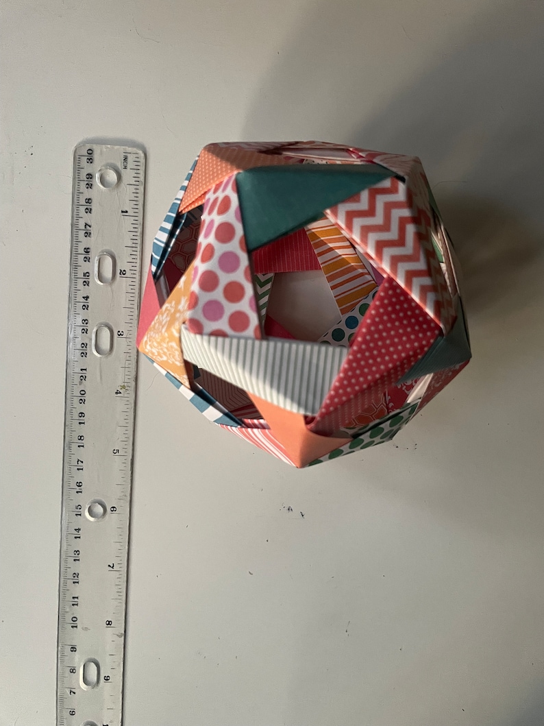 Set of 5: Modular Origami Balls Decorative Colorful - Etsy