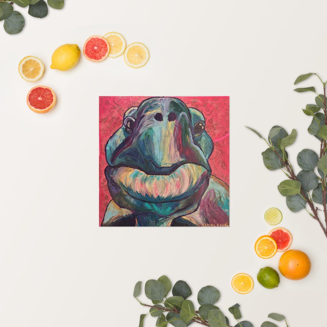 Jonathan the Tortoise Matte Print - Etsy
