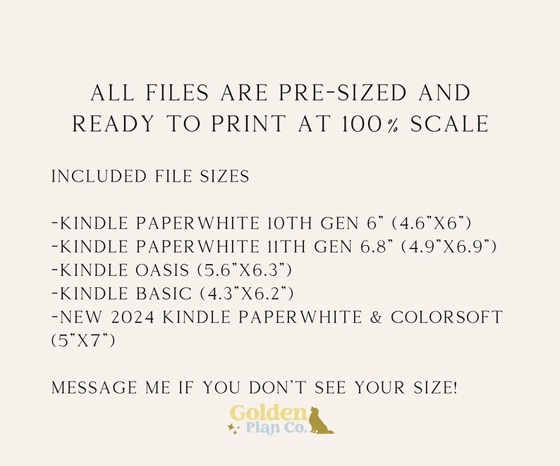 Kindle Paperwhite Printable Insert for Clear Case, Preppy Vibrant ...