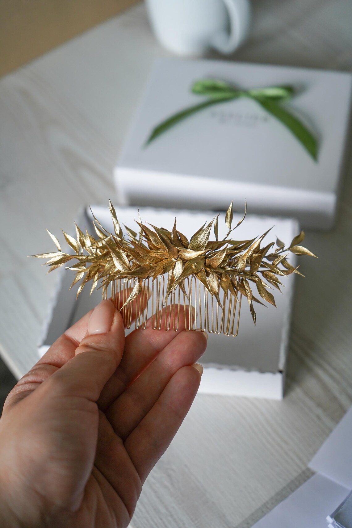 Soleil - Golden Hair Comb | Hair Accessory - Etsy