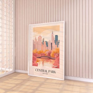 Central Park New York Print, Central Park Poster, New York Travel Print ...