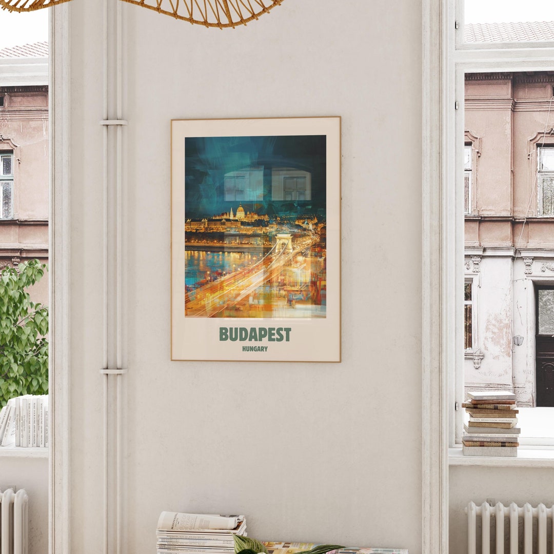 Budapest Watercolor Painting Poster, Budapest Wall Art, Budapest Poster ...
