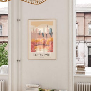 Central Park New York Print, Central Park Poster, New York Travel Print ...