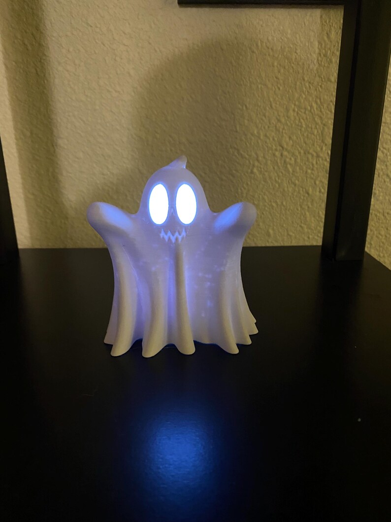 3d Printed Haunting Ghost Decoration (light Up!) - Etsy