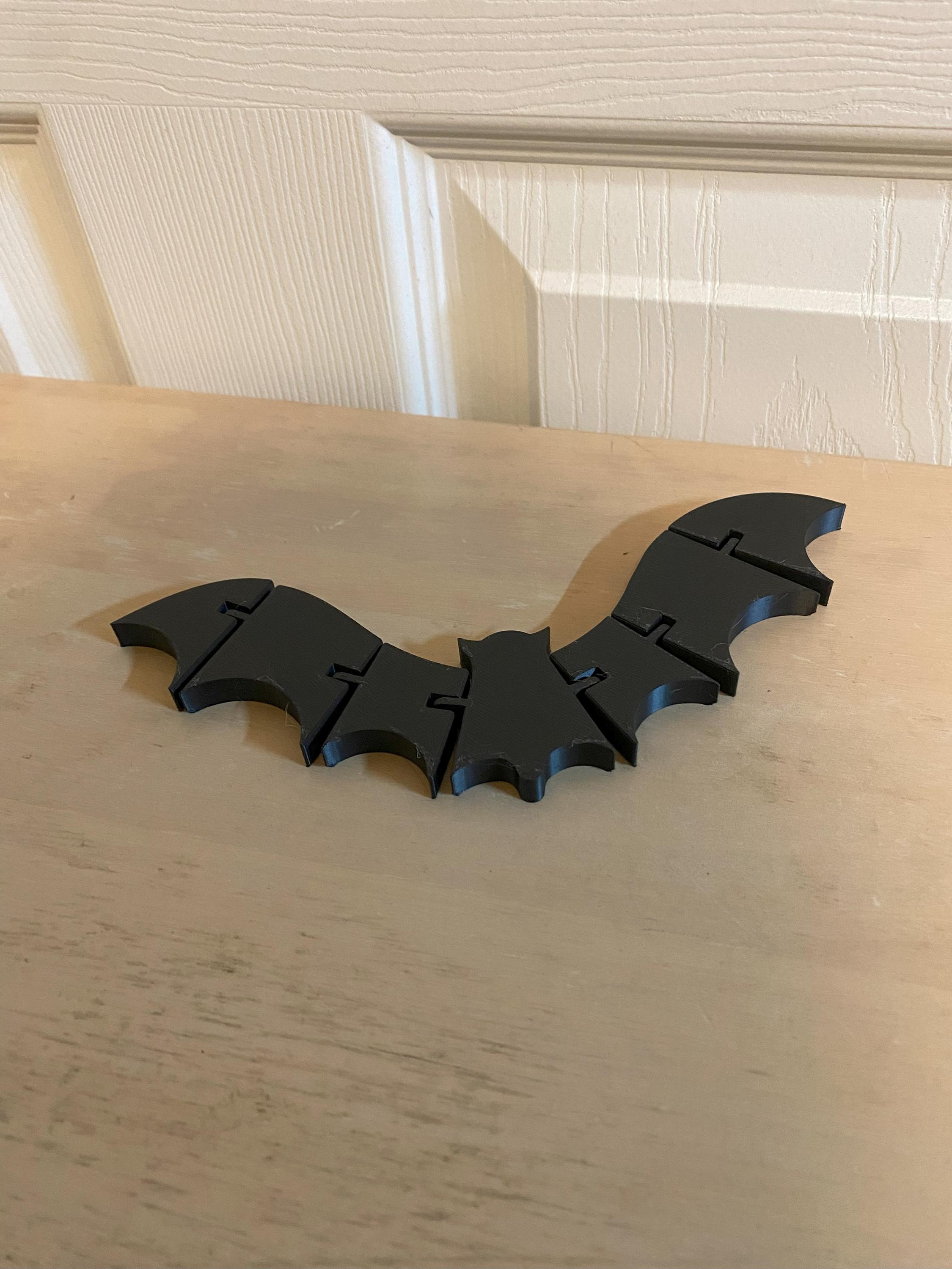 3d Printed Articulated Bat Fidget Toy - Etsy