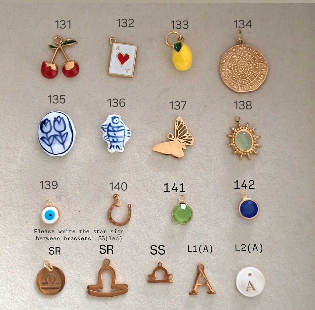 Custom Charm Necklace, Stainless Steel Chain, Pick Your Charms ...