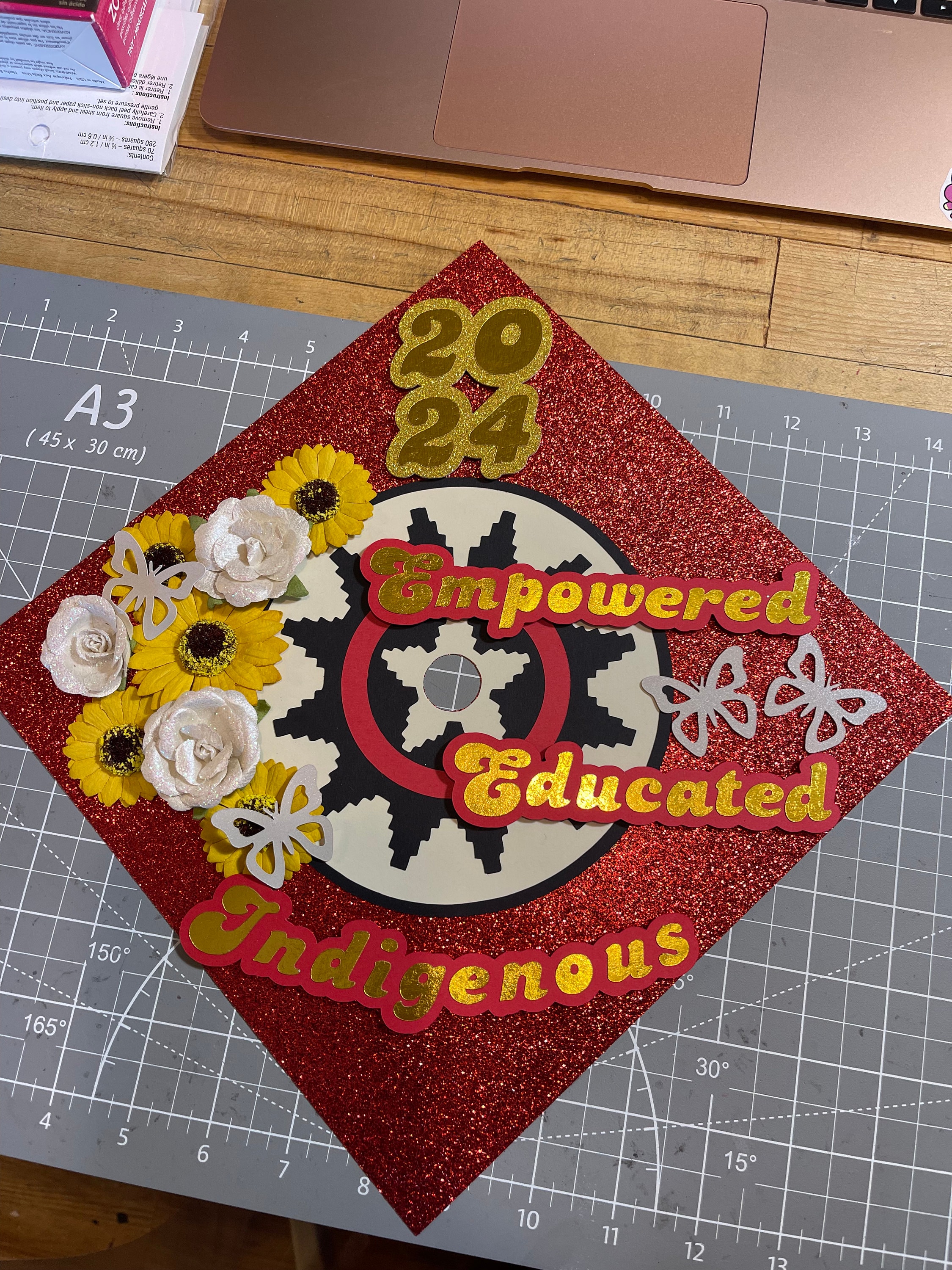 Graduation Cap Topper - Indigenous - Etsy