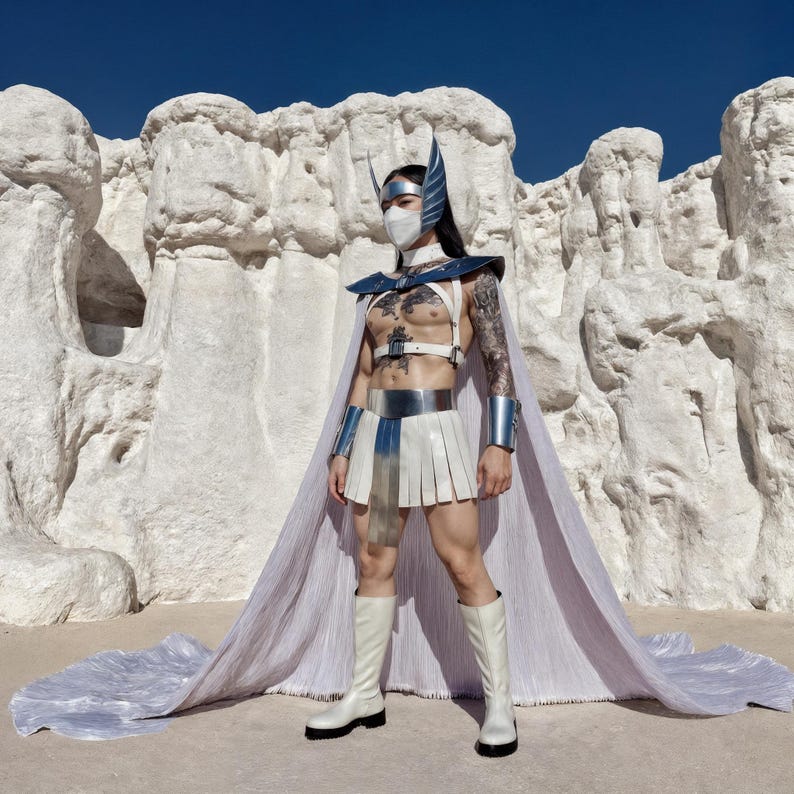 Hermes Cosplay Costume - Olympic God Mercury Outfit, Desert Warrior ...