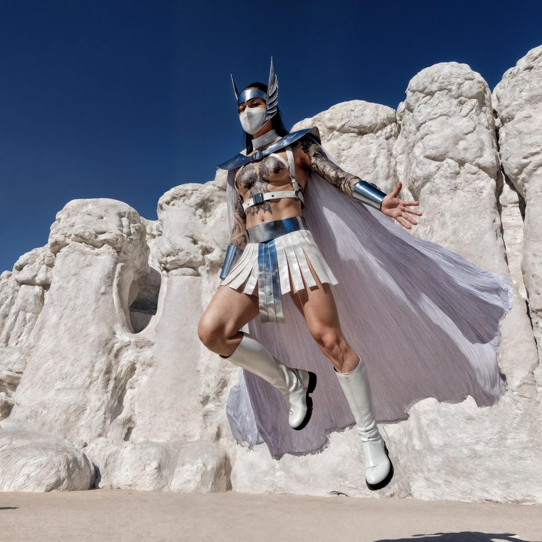 Hermes Cosplay Costume - Olympic God Mercury Outfit, Desert Warrior ...
