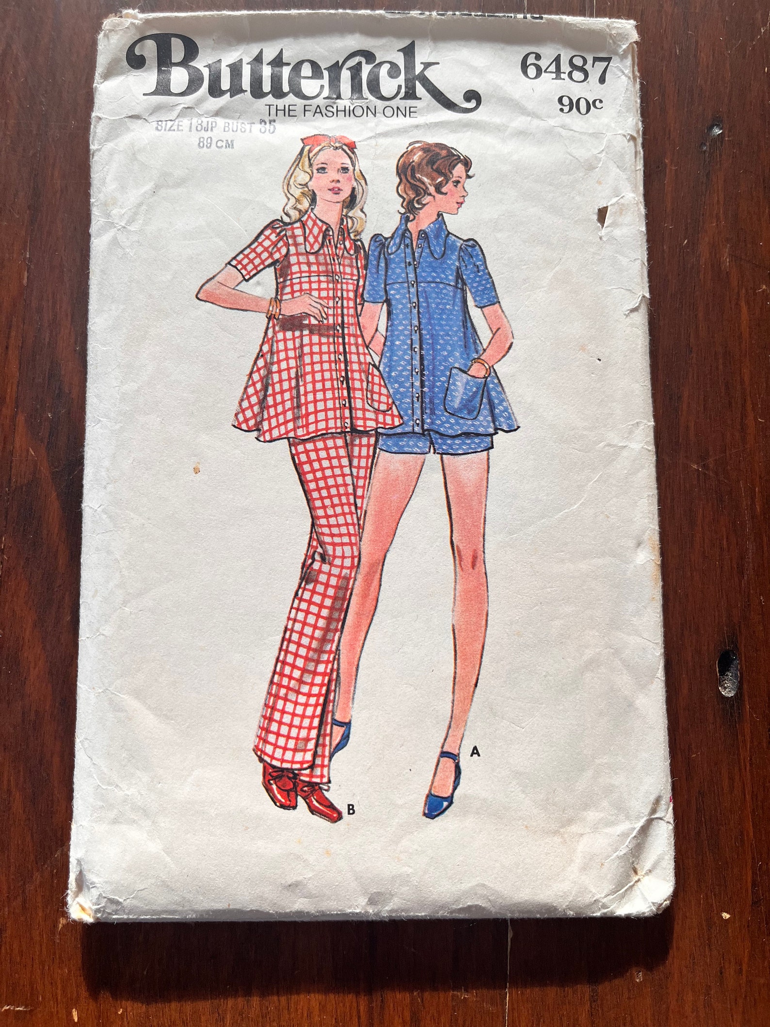 Original Butterick 6487 Vintage Pattern Circa 1970s - Etsy