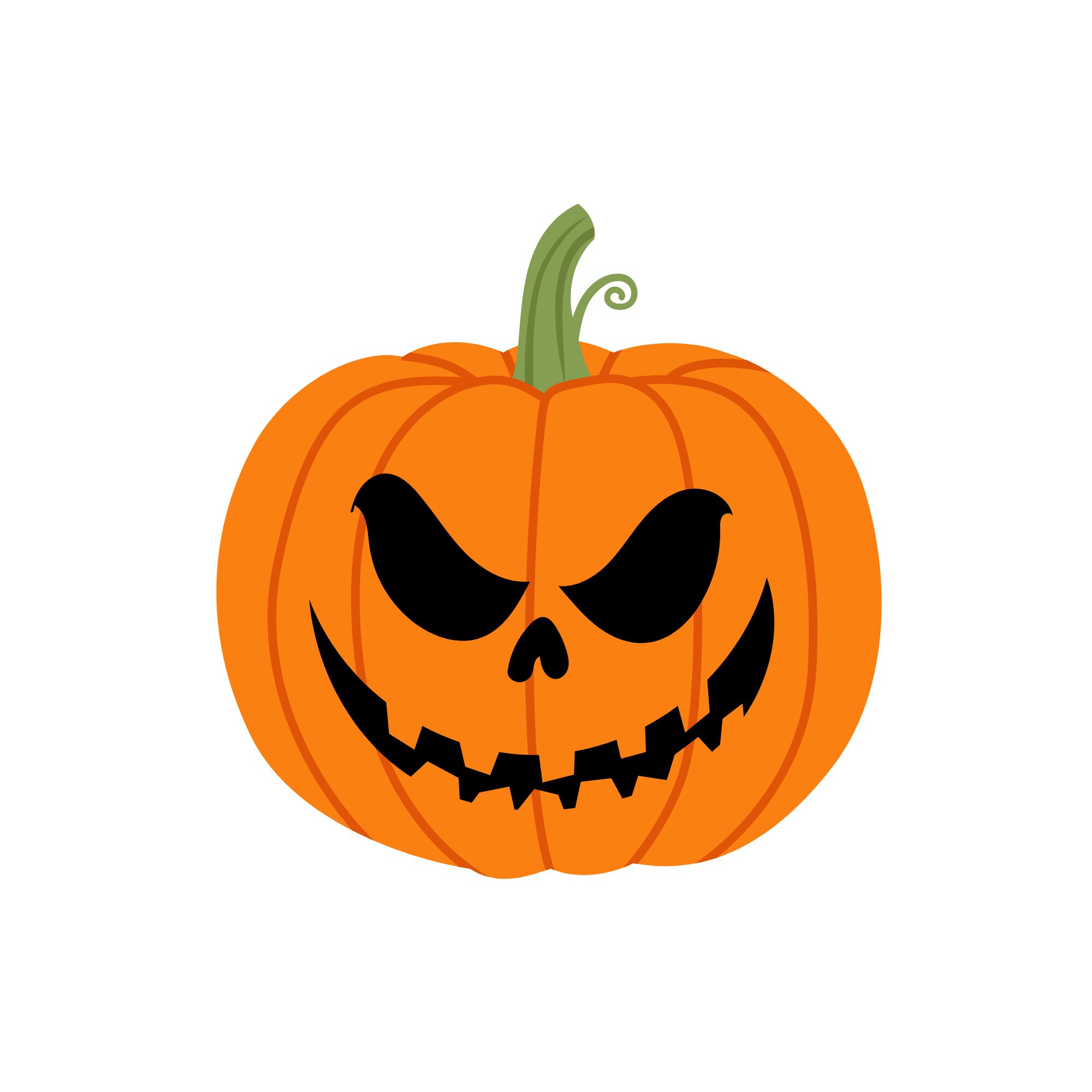 Pumpkin Faces, Jackolantern Faces, SVG PNG, Halloween Craft, Clip Art ...