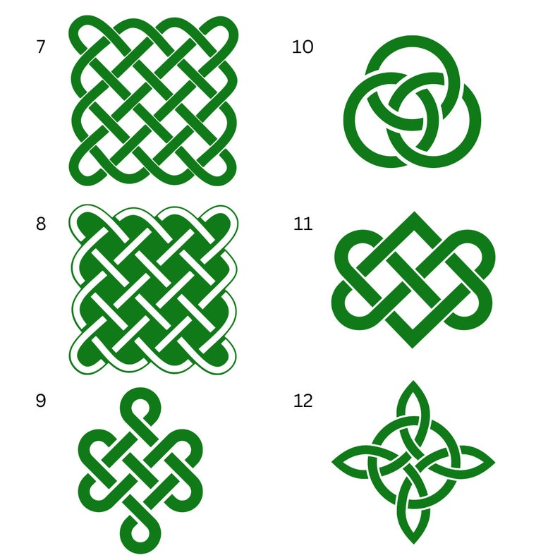 Celtic Knots Bundle SVG PNG, Irish Designs Cricut Cut File for Stickers ...