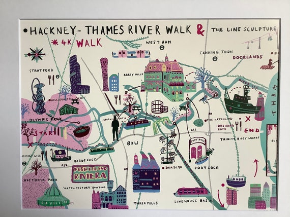 River Thames Map For Kids