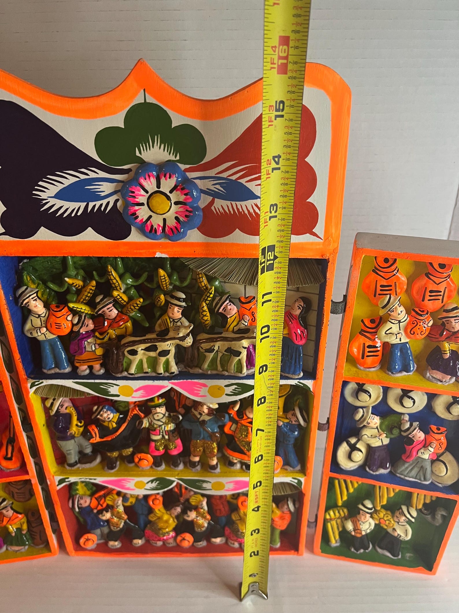 Nativity and Musicians Peruvian Retablo Colorful Miniature Handmade - Etsy