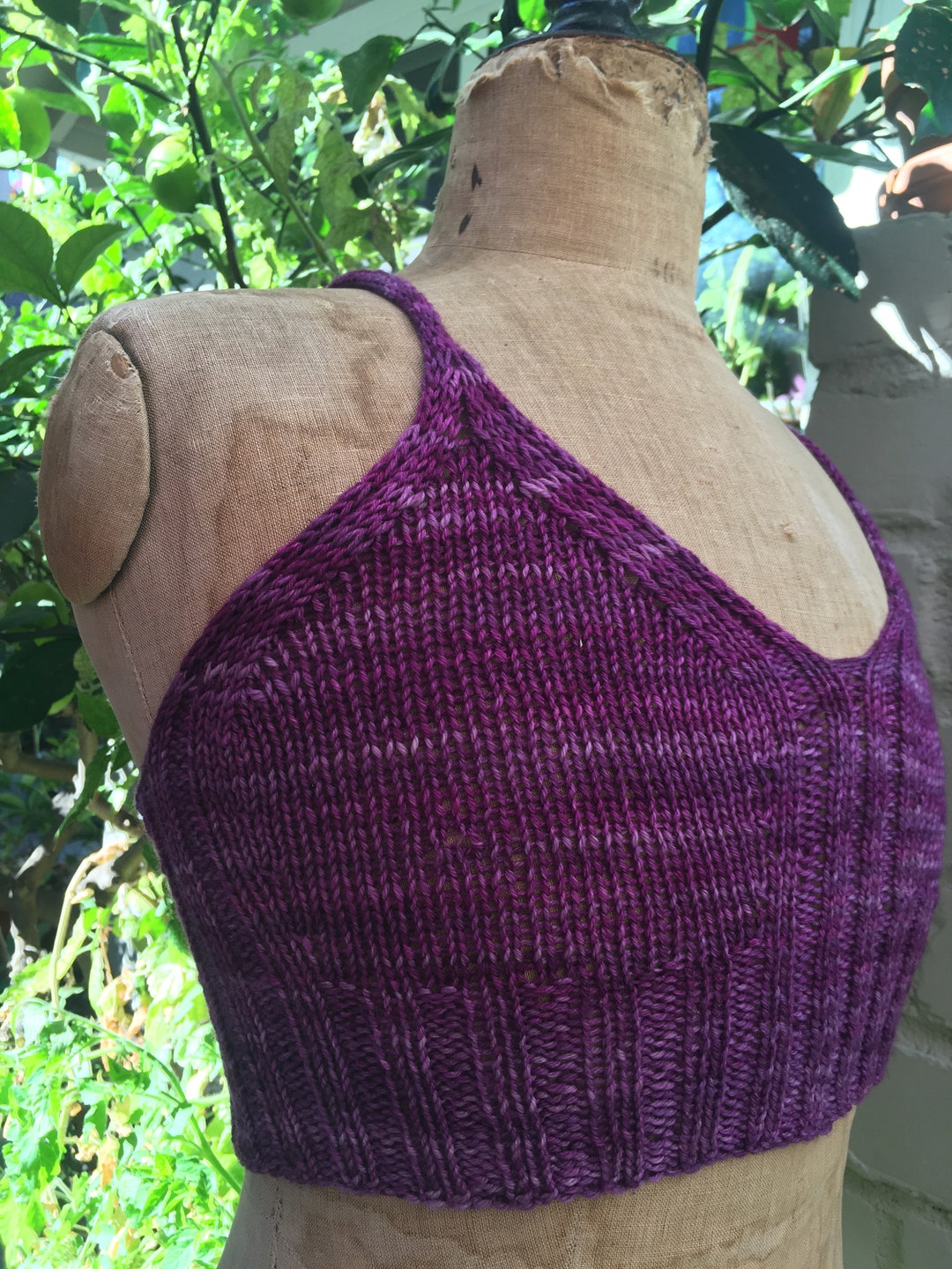 Fluted Bralette PDF Knitting Pattern - Etsy