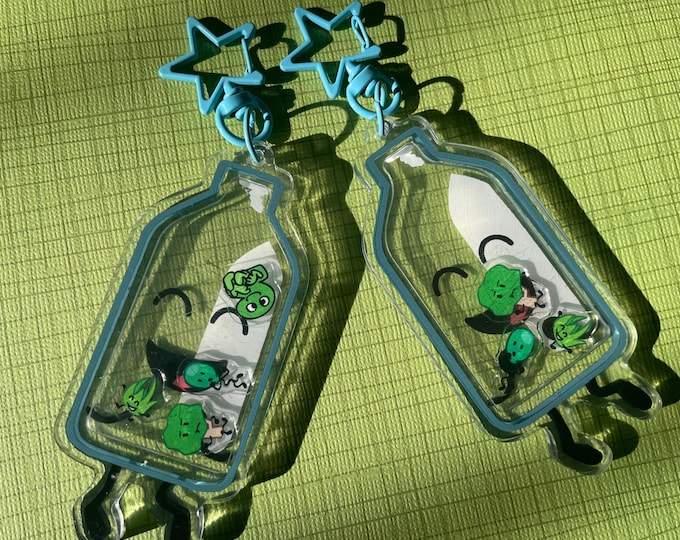 BFDI Keychains - 2.5" Acrylic - Firey, Bubble, Teardrop, Golfball ...
