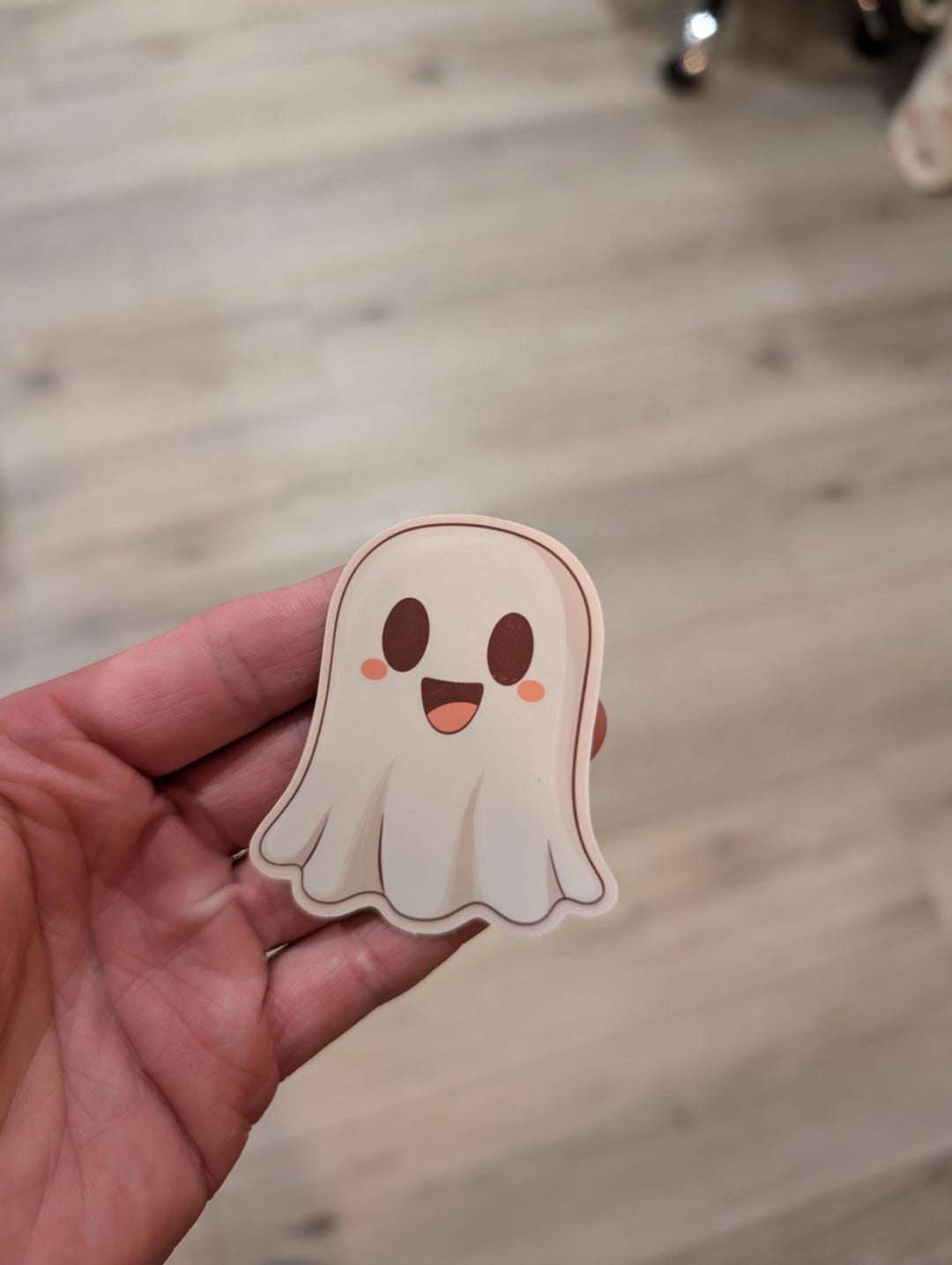 Cute Cartoon Ghost Sticker - Etsy