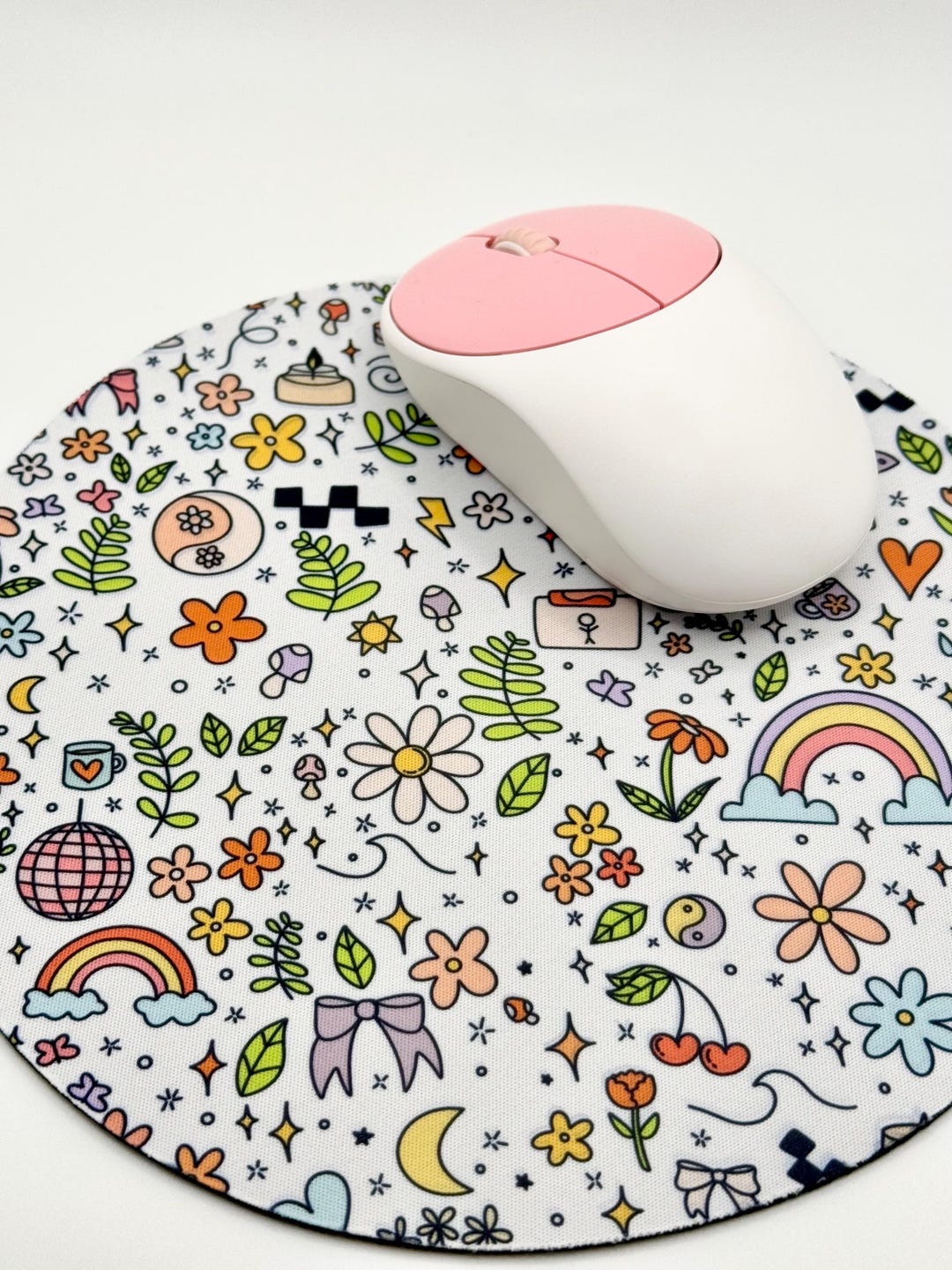 Cute & Colorful Doodle Mouse Pad - Etsy