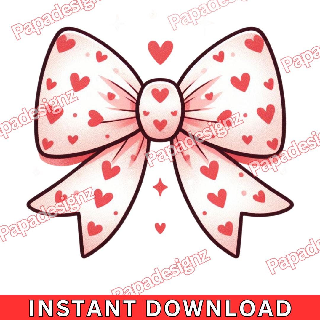 Heart Bow Png Cute Hearts Coquette PNG Simple Bow Ribbon Transparent ...