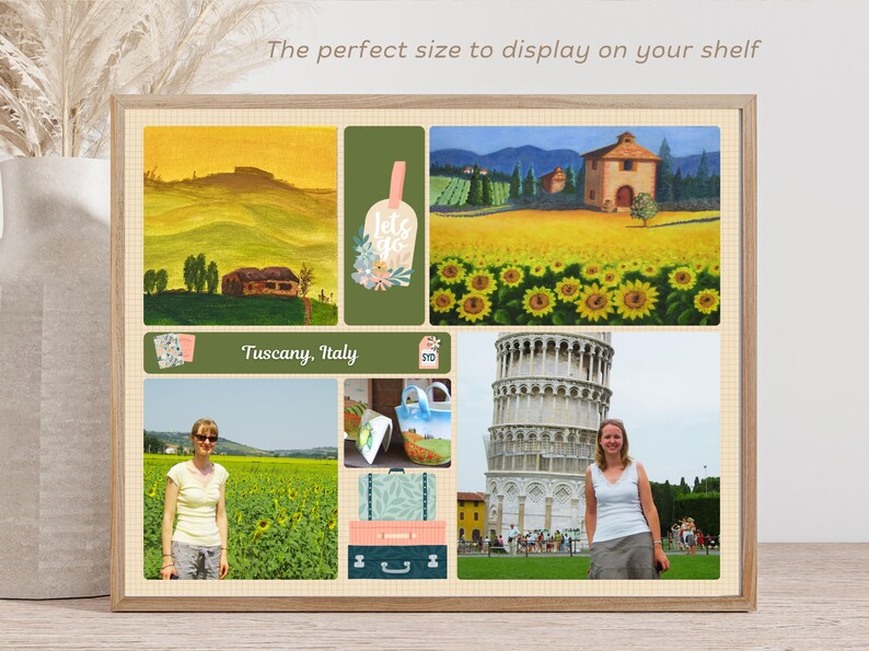 Travel Photo Collage Canva Template | Family Vacation Photo Collage ...