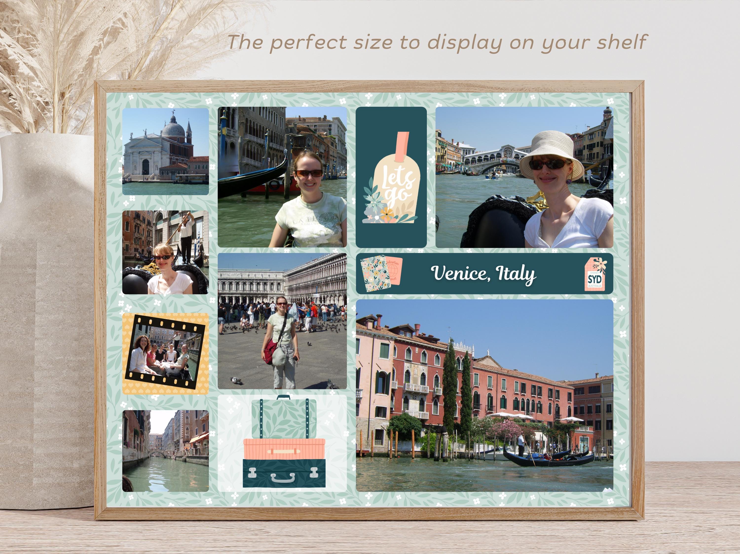 Travel Photo Collage Canva Template | Family Vacation Photo Collage ...