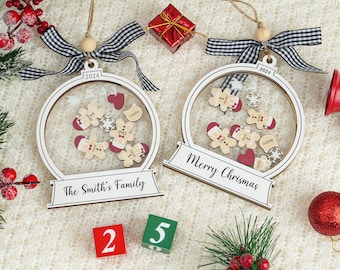 Custom Gingerbread Family Christmas Ornament 2024 - Personalized ...