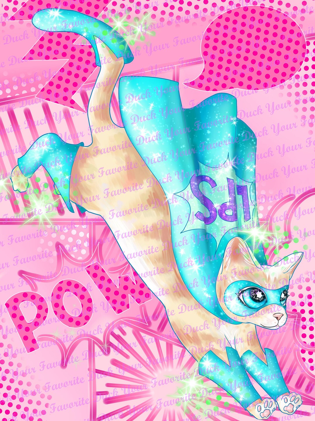 Comicon Cat Glossy Print Littlest Pet Shop LPS Poster Fanart Comic Con ...