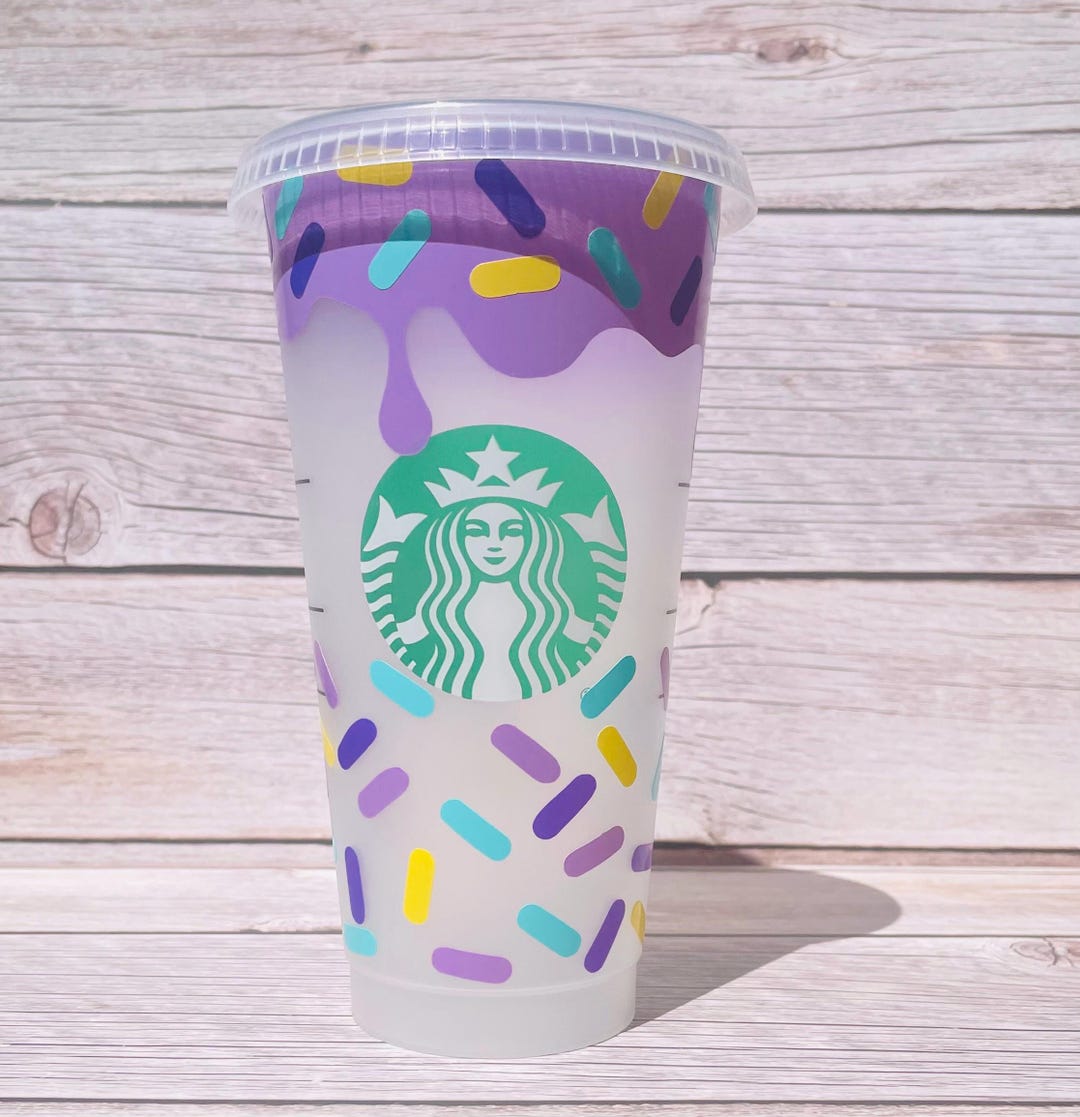 Sprinkles Customized Starbucks Cup, Donut Spill, Gift Idea, Reusable ...