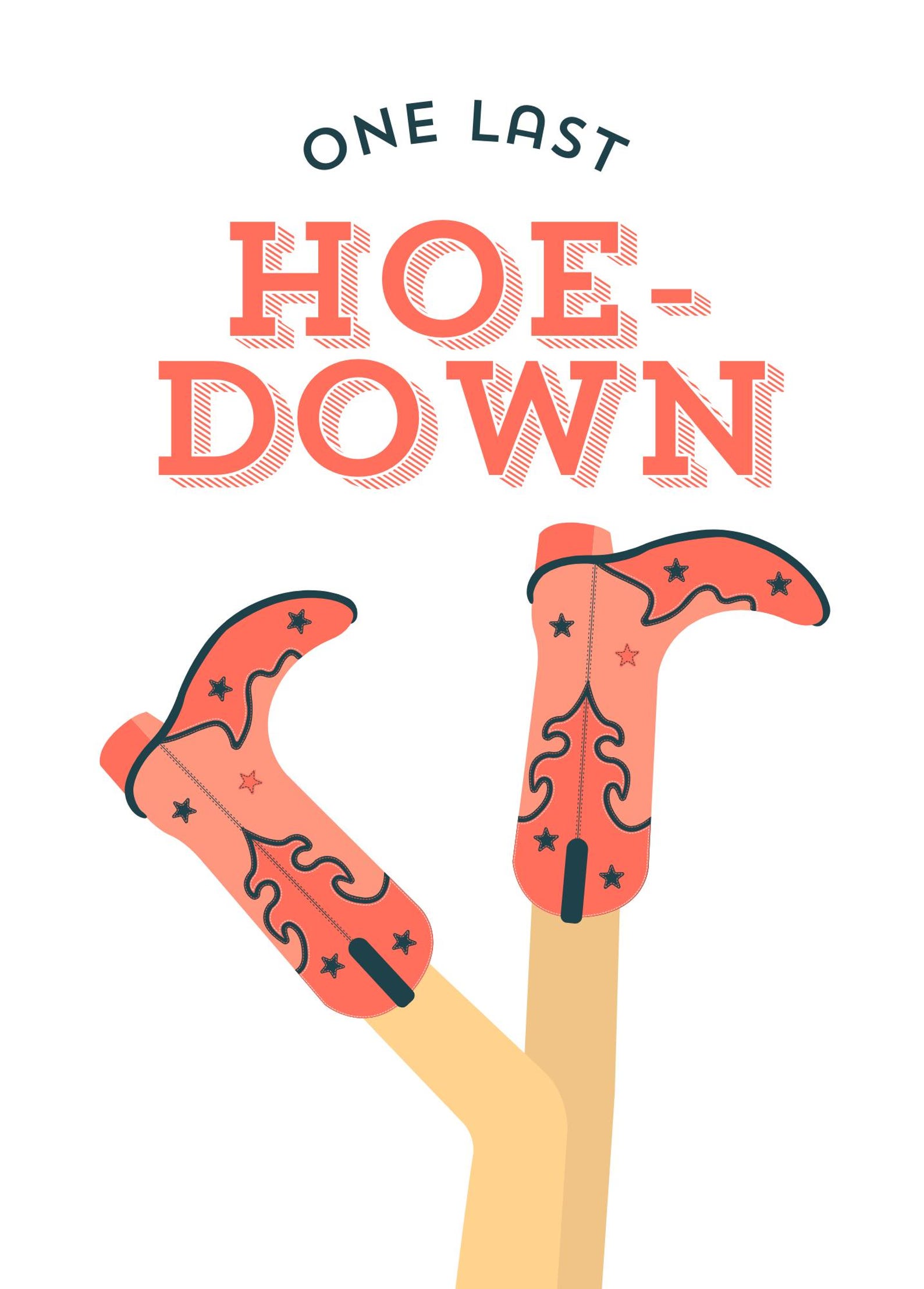 Funny Bachelorette Card: Coastal Cowgirl Beach Party Classic Linen ...