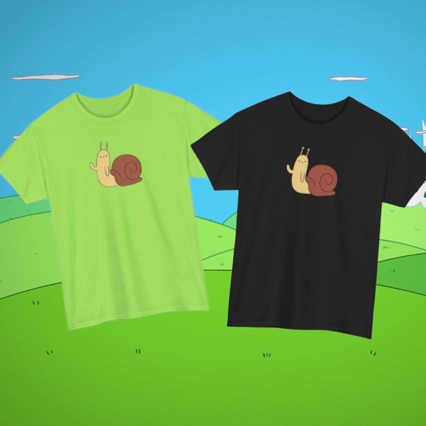 Adventure Time Waving Snail - Etsy