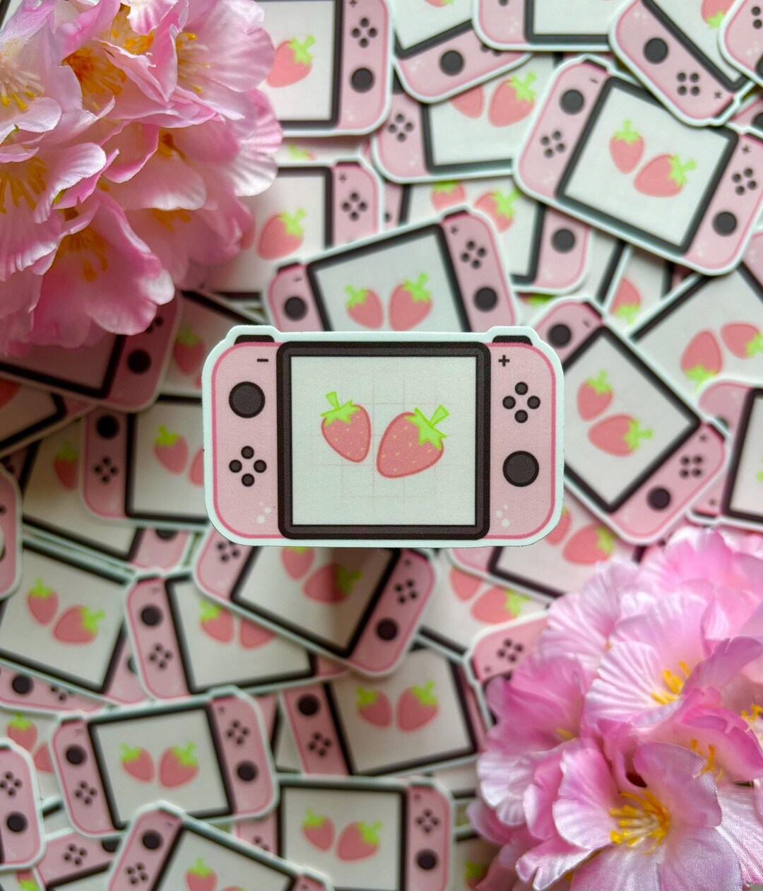 Video Game Controller Sticker (pink, 2") || Cute Vinyl Sticker for ...