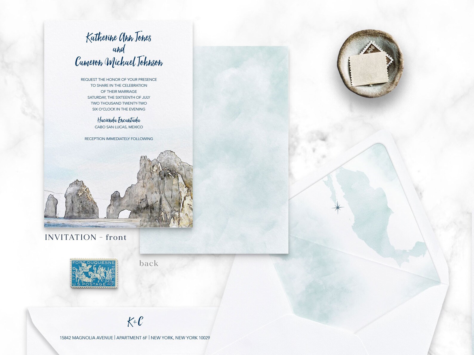 Mexico Wedding Invitation, Destination Wedding Invitation, Destination ...
